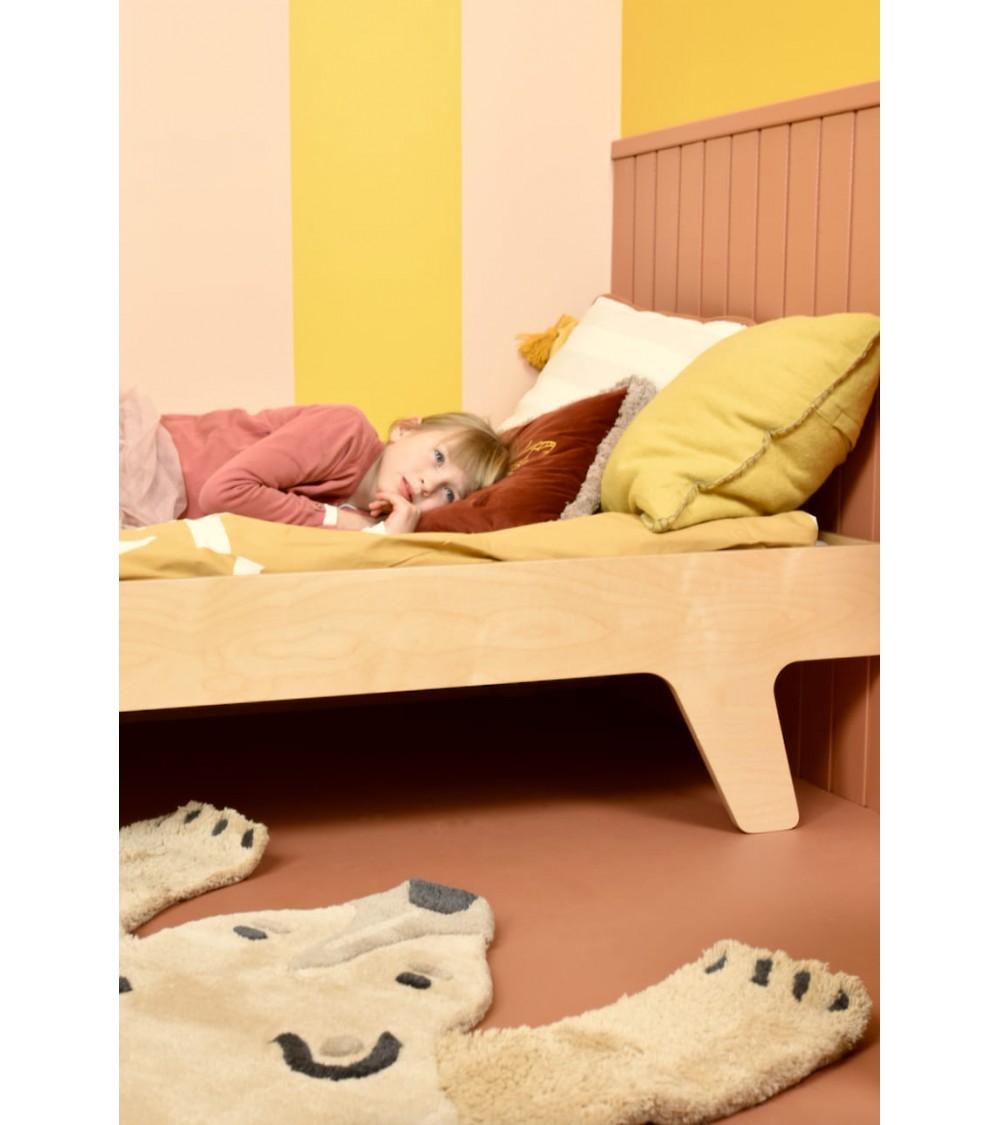 Wooden bed DREAM Light. Single bed in the Scandinavian style.