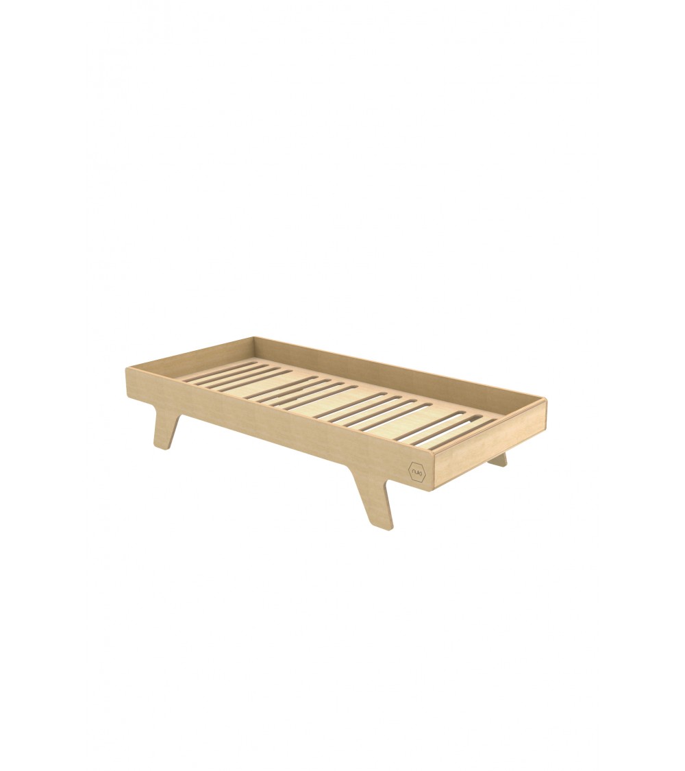 Wooden bed DREAM Light. Single bed in the Scandinavian style.